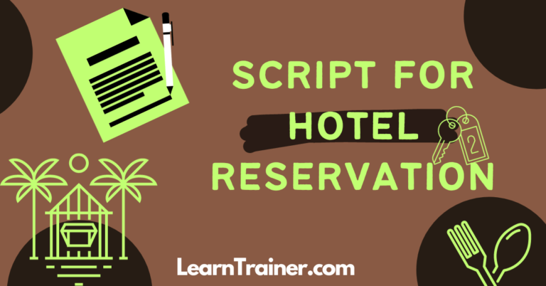 Script for Hosting an Event - LearnTrainer.com